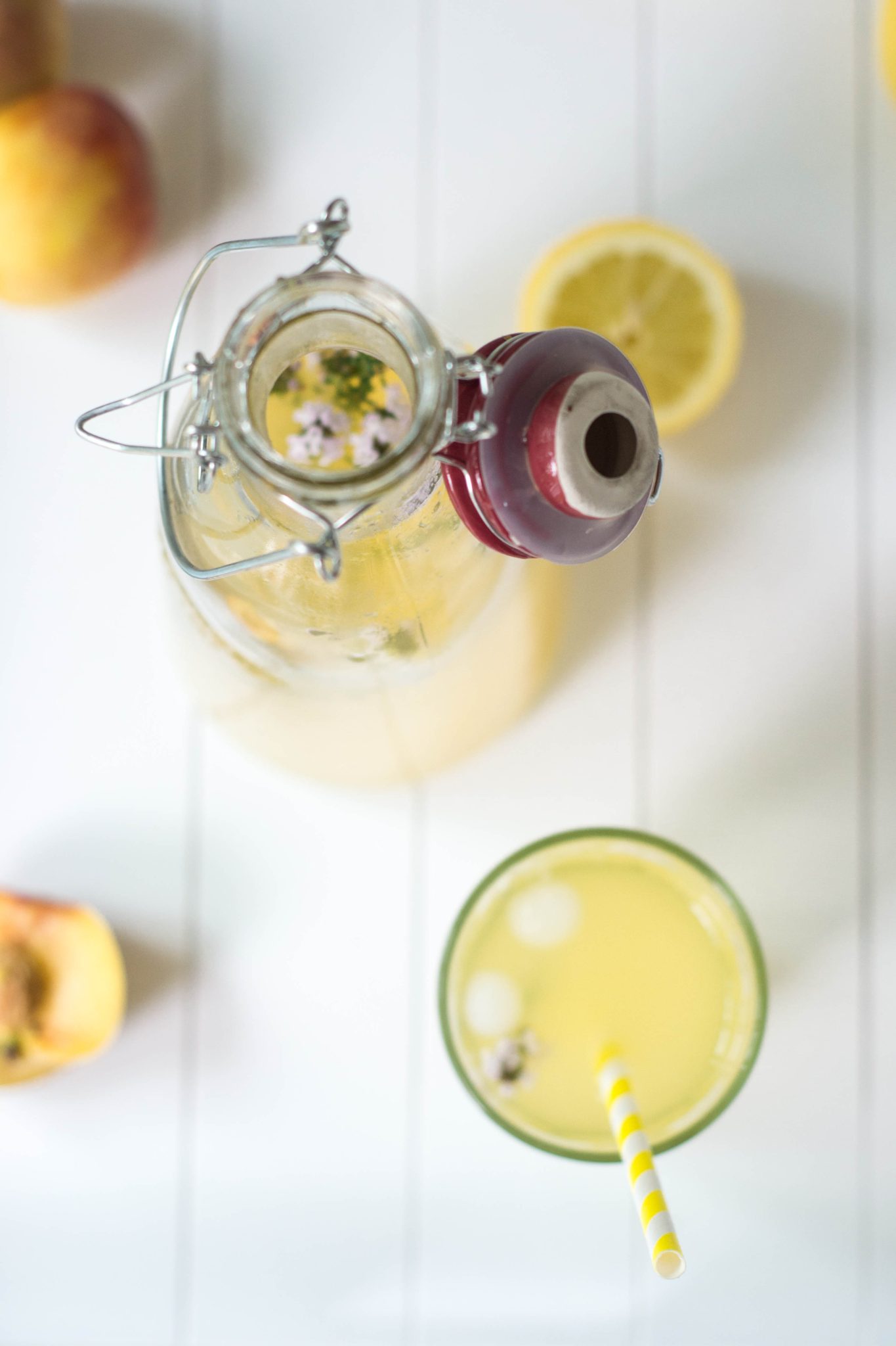 Maple Lemonade with Peaches - Wallflower Kitchen