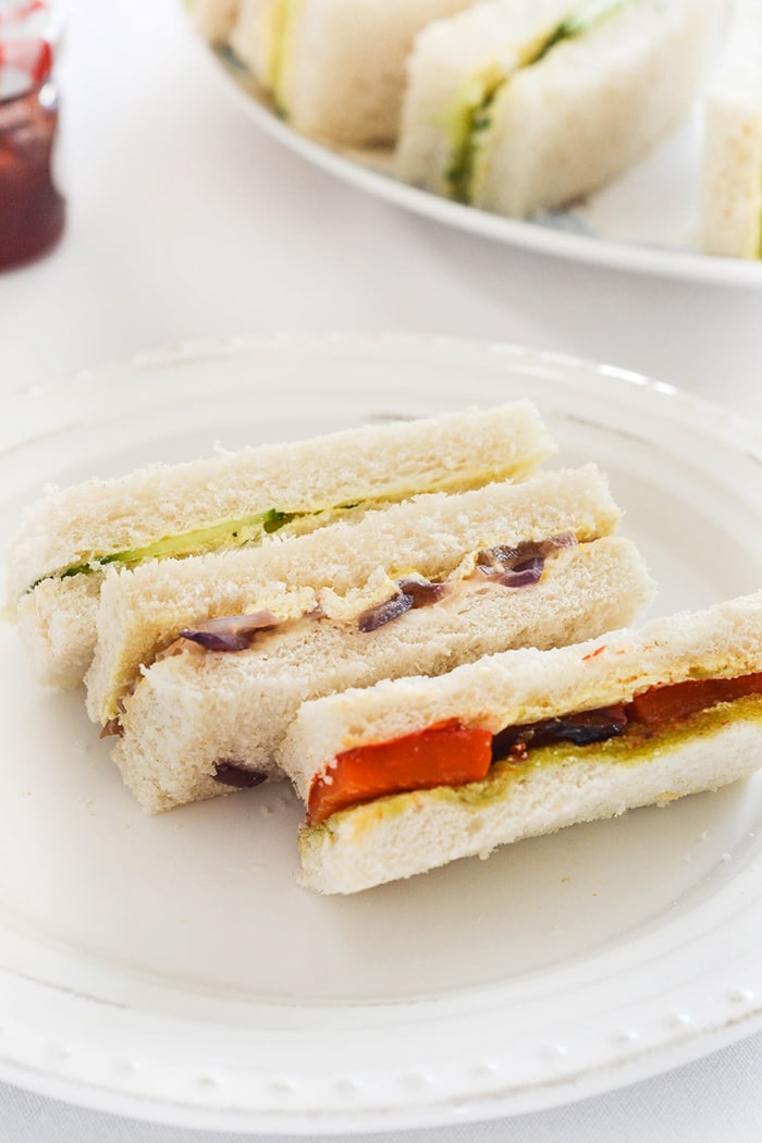Vegan Tea Sandwiches - Wallflower Kitchen