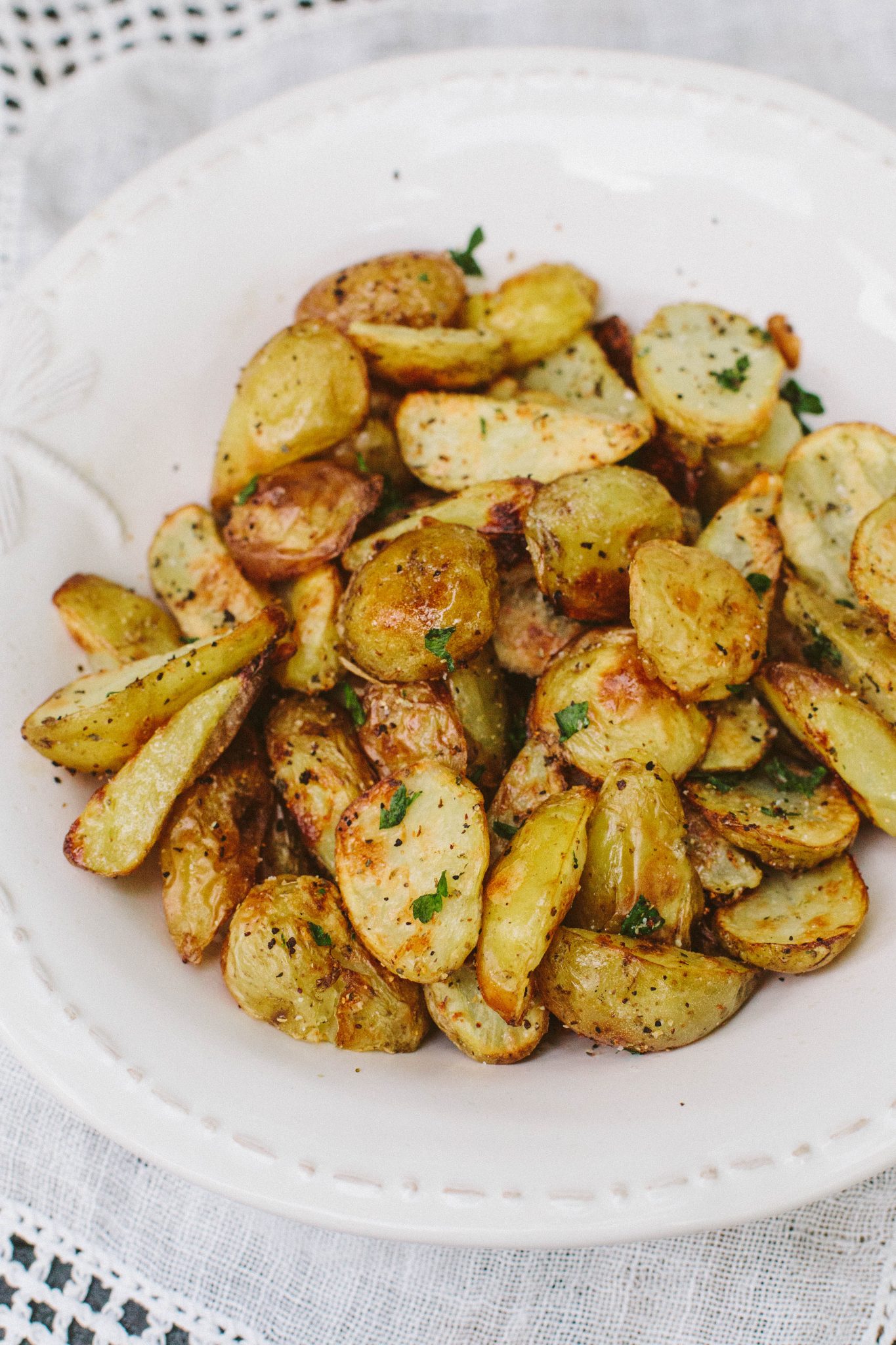 Low Fat Crispy Potatoes - Wallflower Kitchen