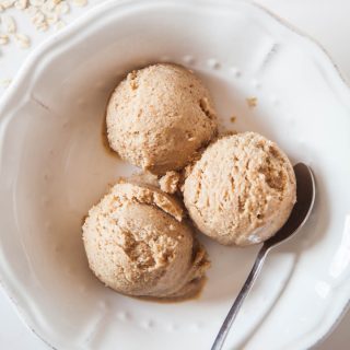 Vegan Oat Raisin Cookie Dough Ice Cream - Wallflower Kitchen