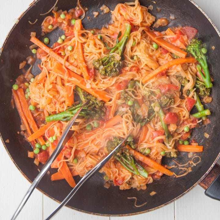 One-Pan Pasta Primavera from 'Plant-Based Cookbook' - Wallflower Kitchen
