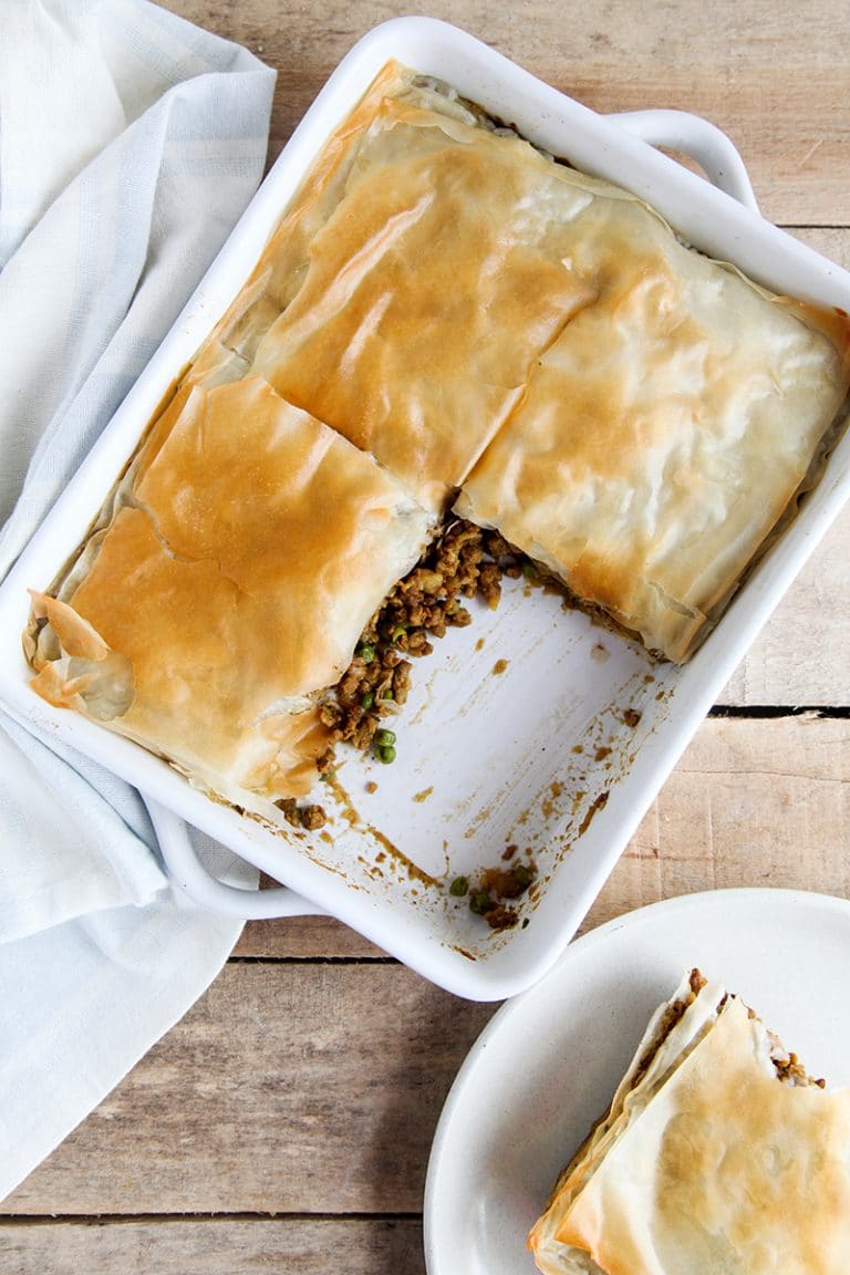 Vegan Samosa Pot Pie - Wallflower Kitchen