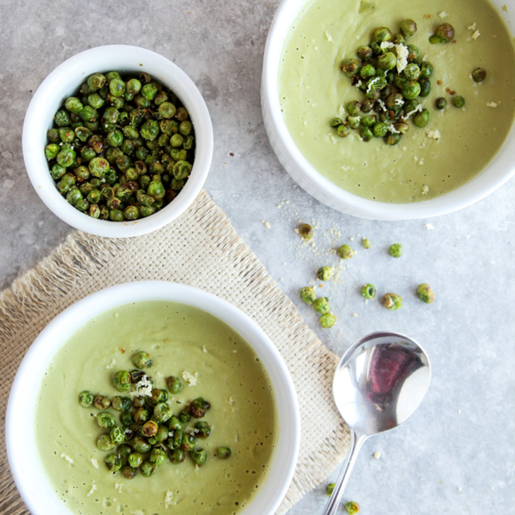 Vegan Cheesy Pea Soup - Wallflower Kitchen
