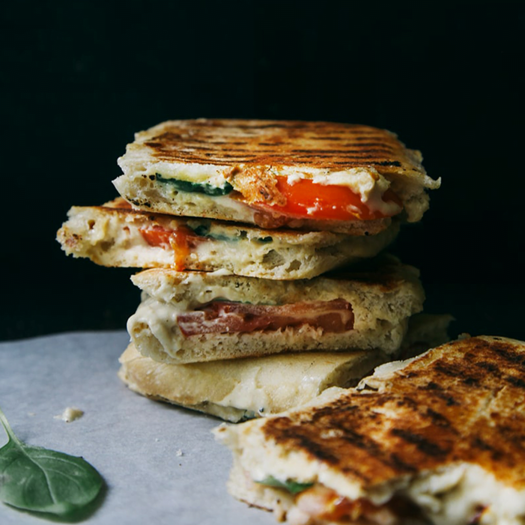 Vegan Caprese Panini - Wallflower Kitchen