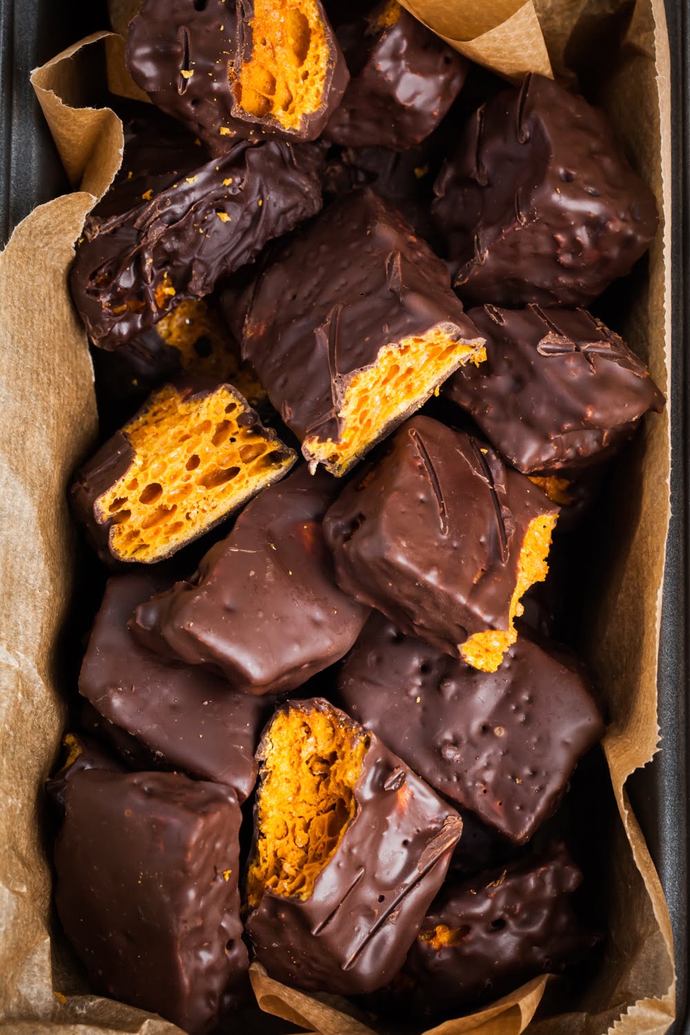 Vegan Crunchie Bars - Wallflower Kitchen