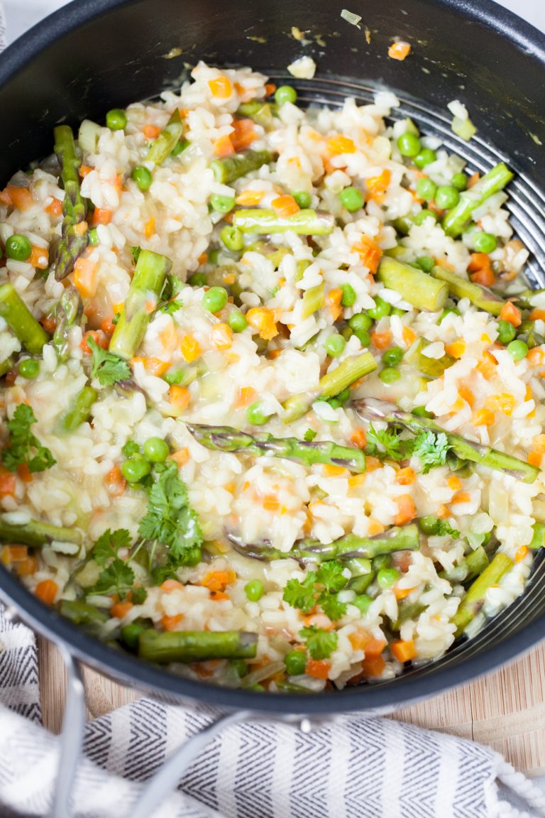 Vegan Primavera Risotto - Wallflower Kitchen