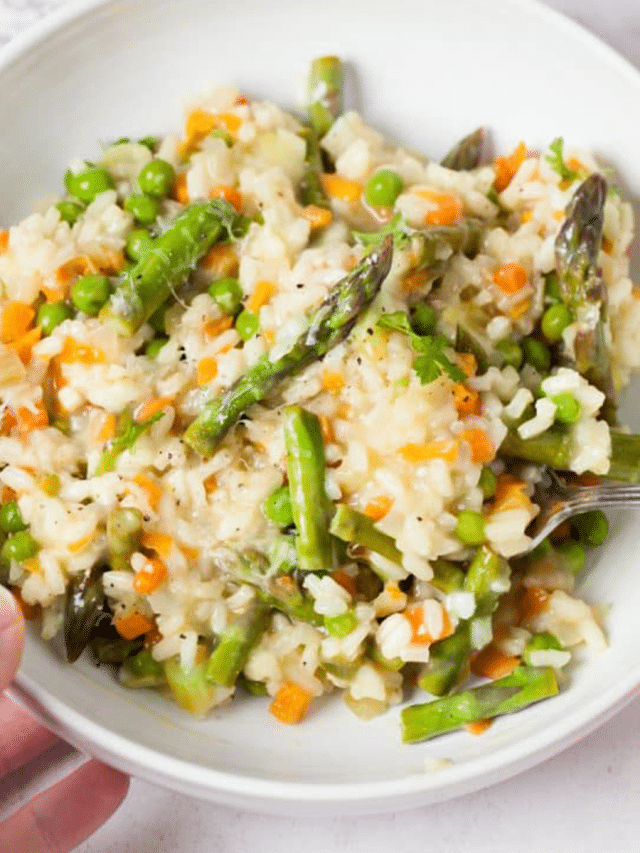 Vegan Tomato & Roasted Vegetable Risotto - Wallflower Kitchen