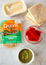 Vegan Jubilee Afternoon Tea Sandwiches with Quorn - Wallflower Kitchen