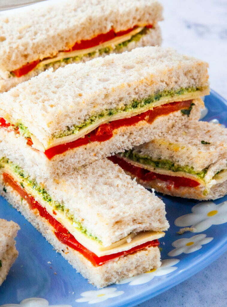 Vegan Jubilee Afternoon Tea Sandwiches with Quorn - Wallflower Kitchen